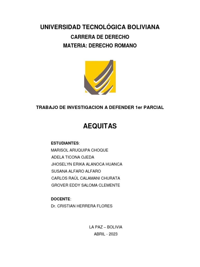 Aequitas en el Derecho Romano | PDF | Ley común | Justicia