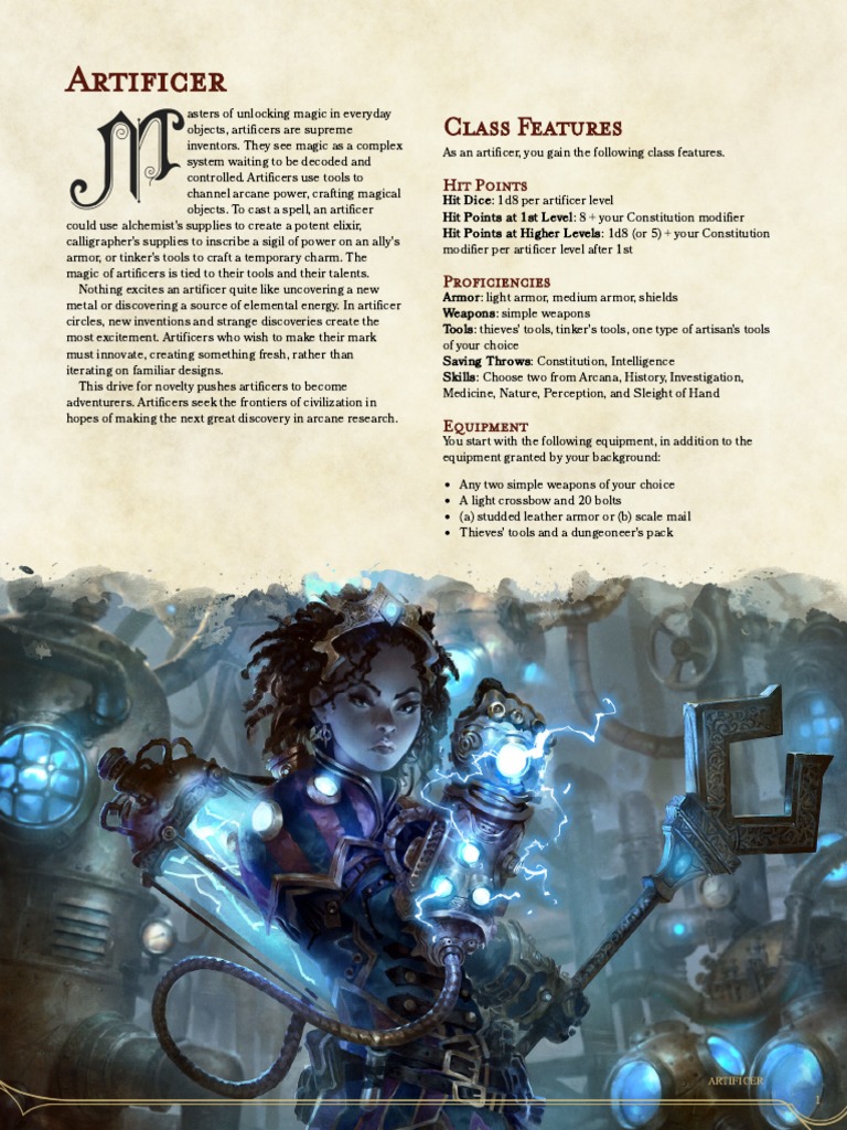Unlocking the Magic of Tools: An Introduction to the Artificer Class ...