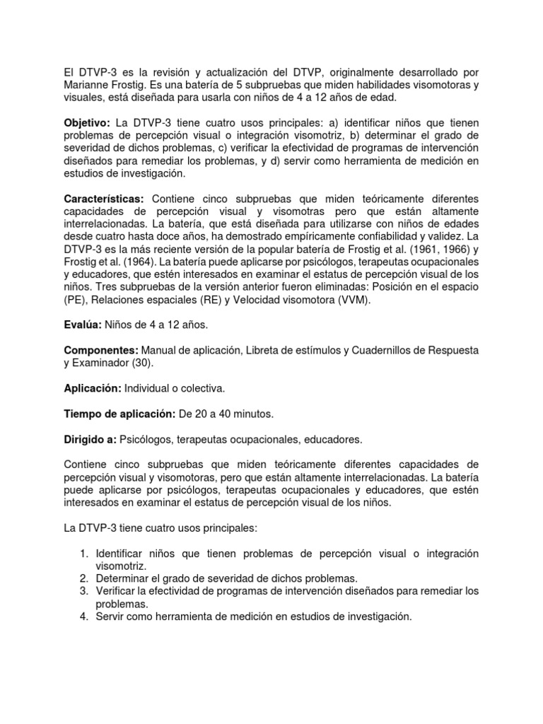 El DTVP | PDF