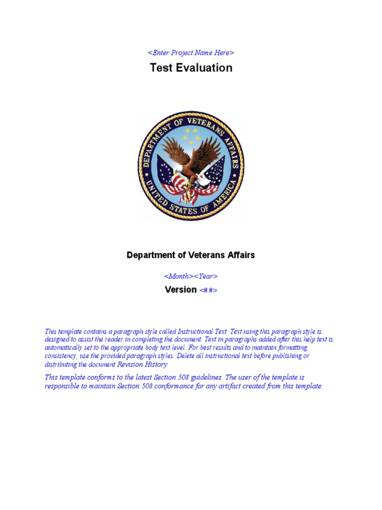 Test Evaluation Template | Download Free PDF | Internet Information ...