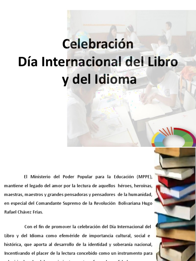 Orientación Día Internacional Del Libro y Del Idioma | PDF