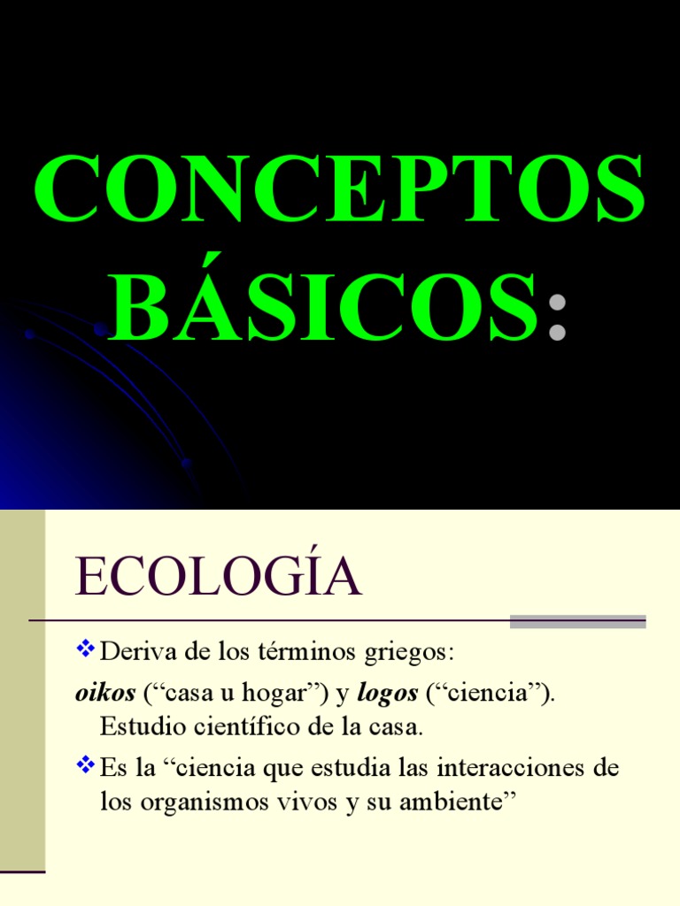 Conceptos Basicos Ecologia Ecosistema Bi | PDF | Entorno natural | Ecología