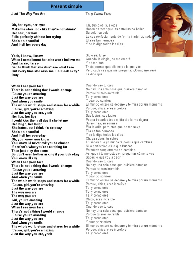 Cancion Simple Present | PDF | Música grabada | Música pop