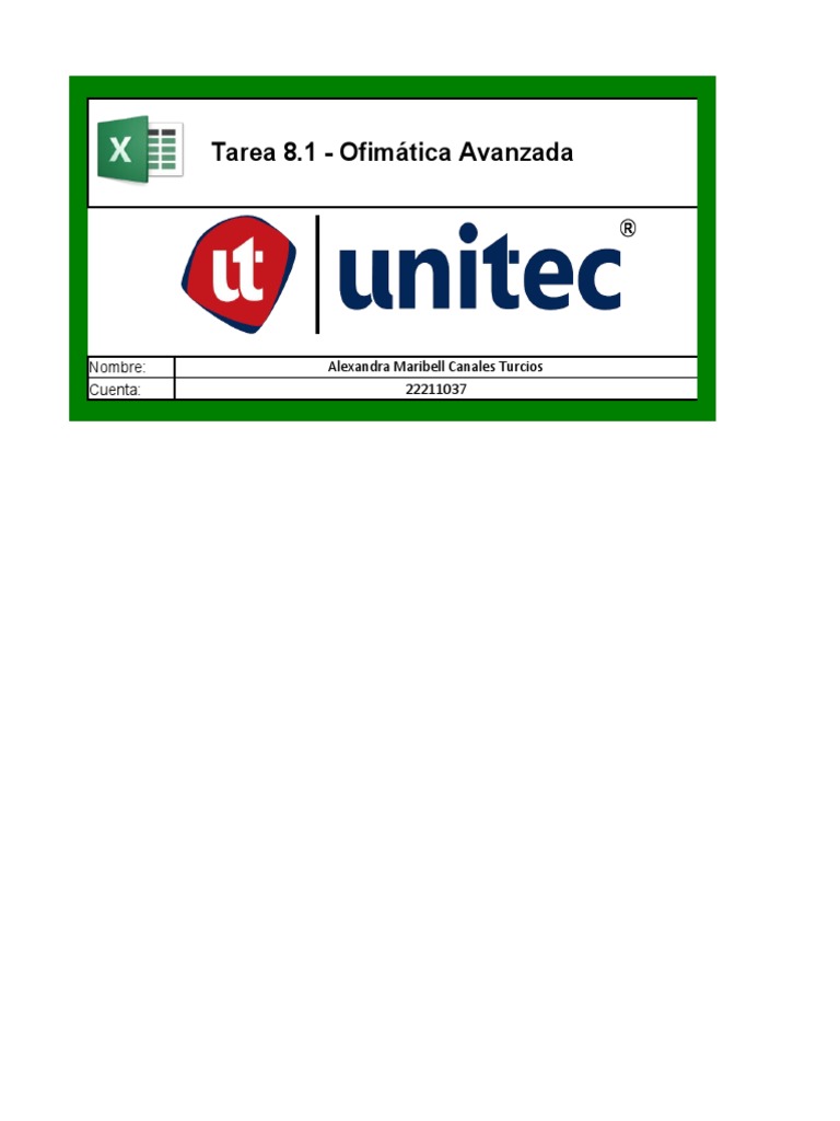 Tarea 8.1 (Alexandra Maribell Canales Turcios - 22211037) | PDF ...