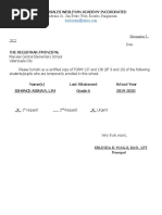 Form 137 Request Letter | PDF