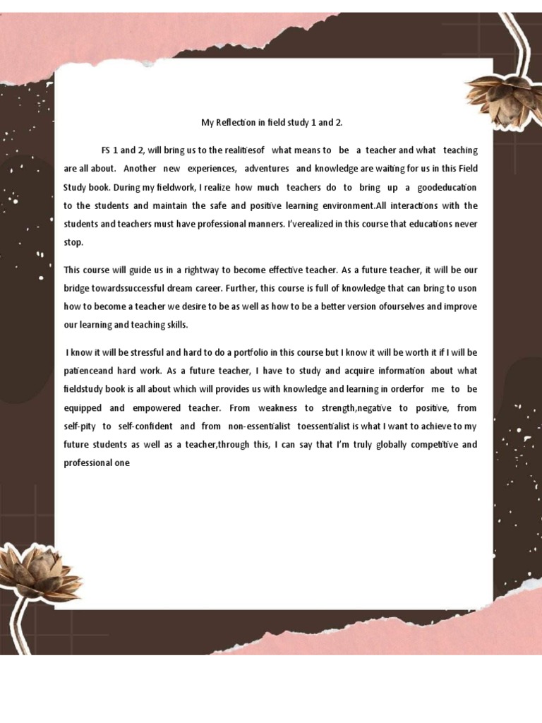 My Reflection-WPS Office | PDF