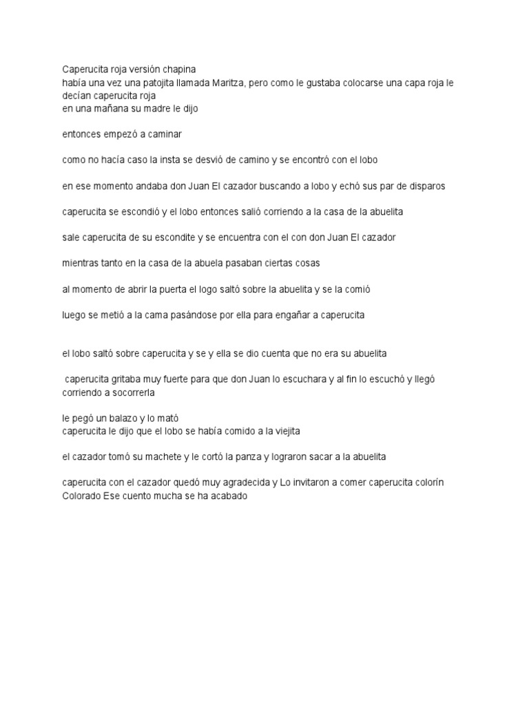 Caperusa | PDF