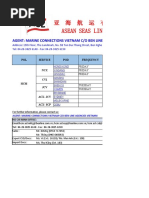 SJJ Shipping Schedule for August 2025 | PDF