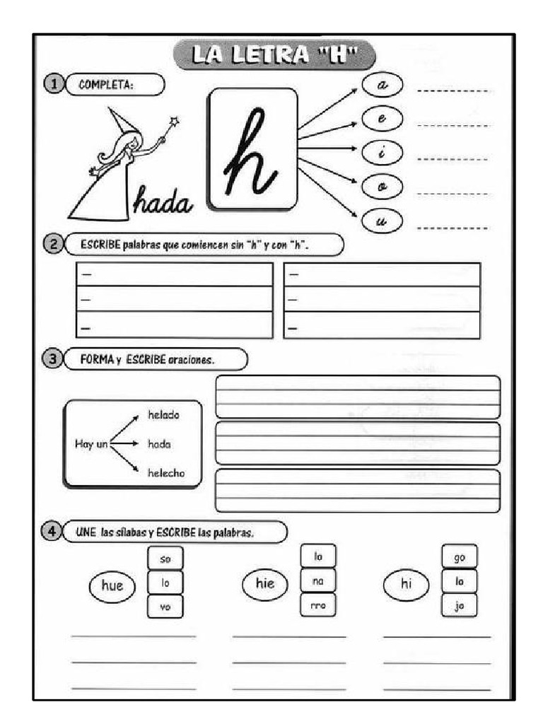 Tarea de La Letra H | PDF