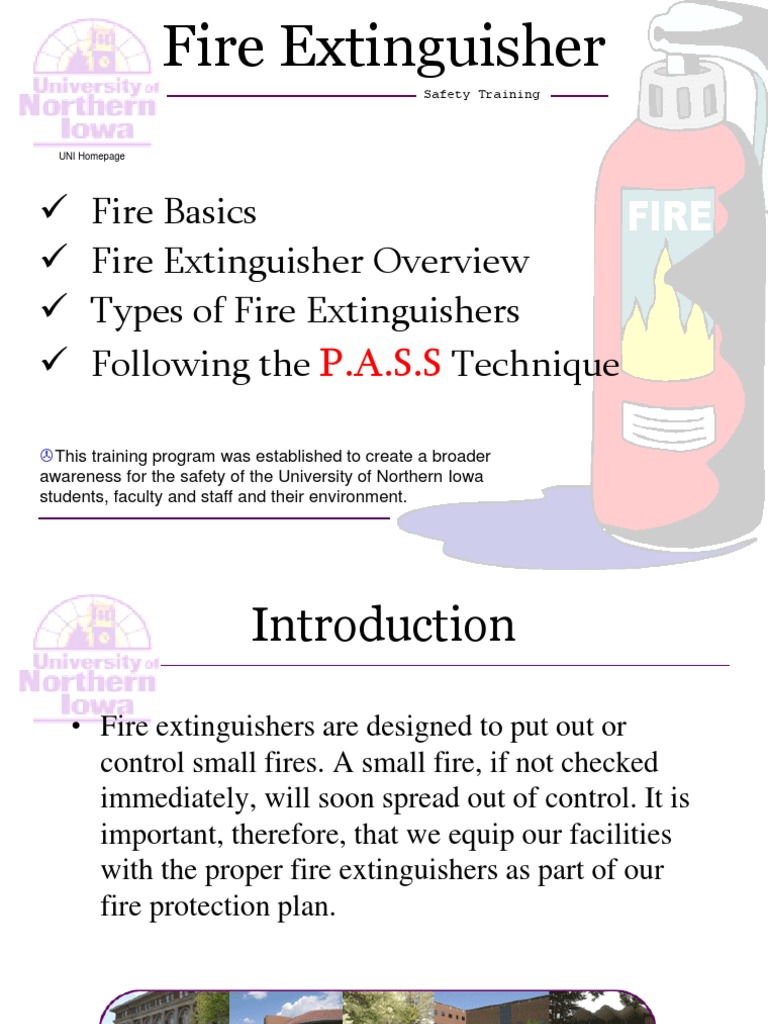 Fire Extinguisher Safety Training | PDF | Home & Garden