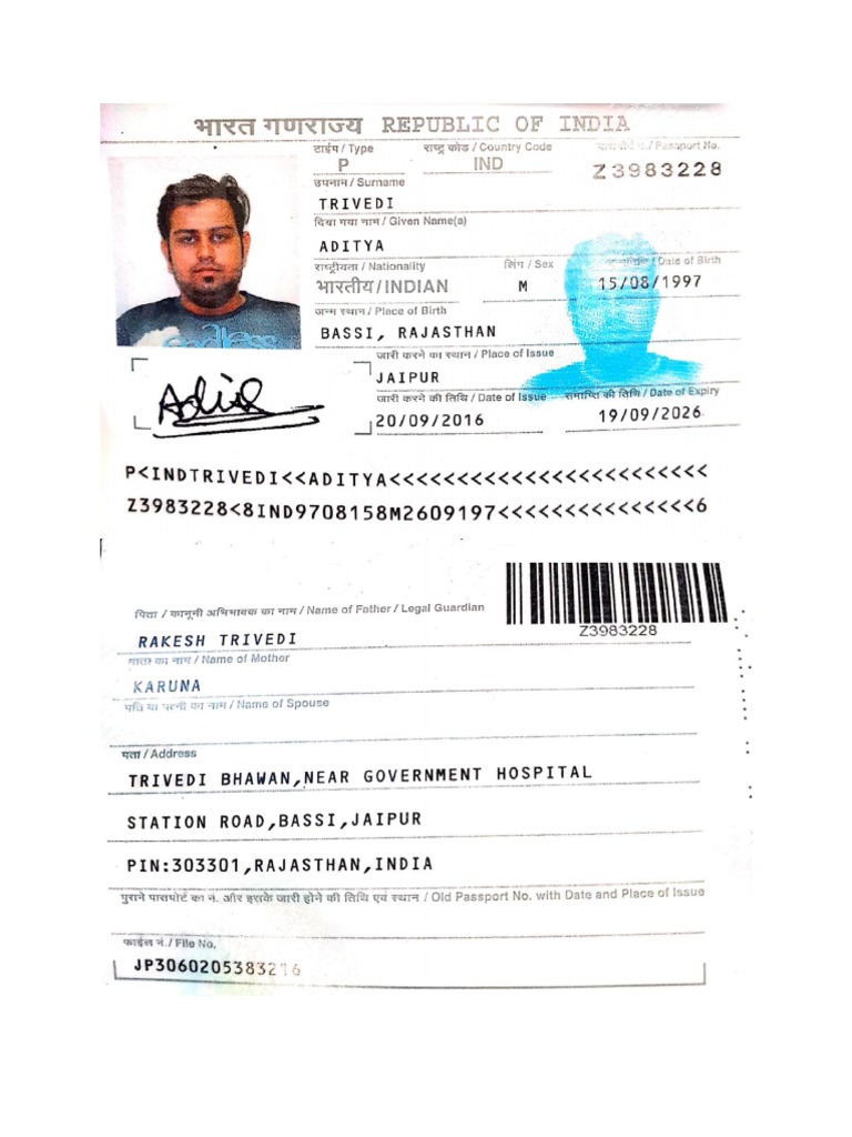 Aditya Passport | PDF