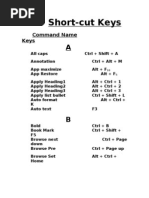 Notepad Complete Shortcut Keys | PDF