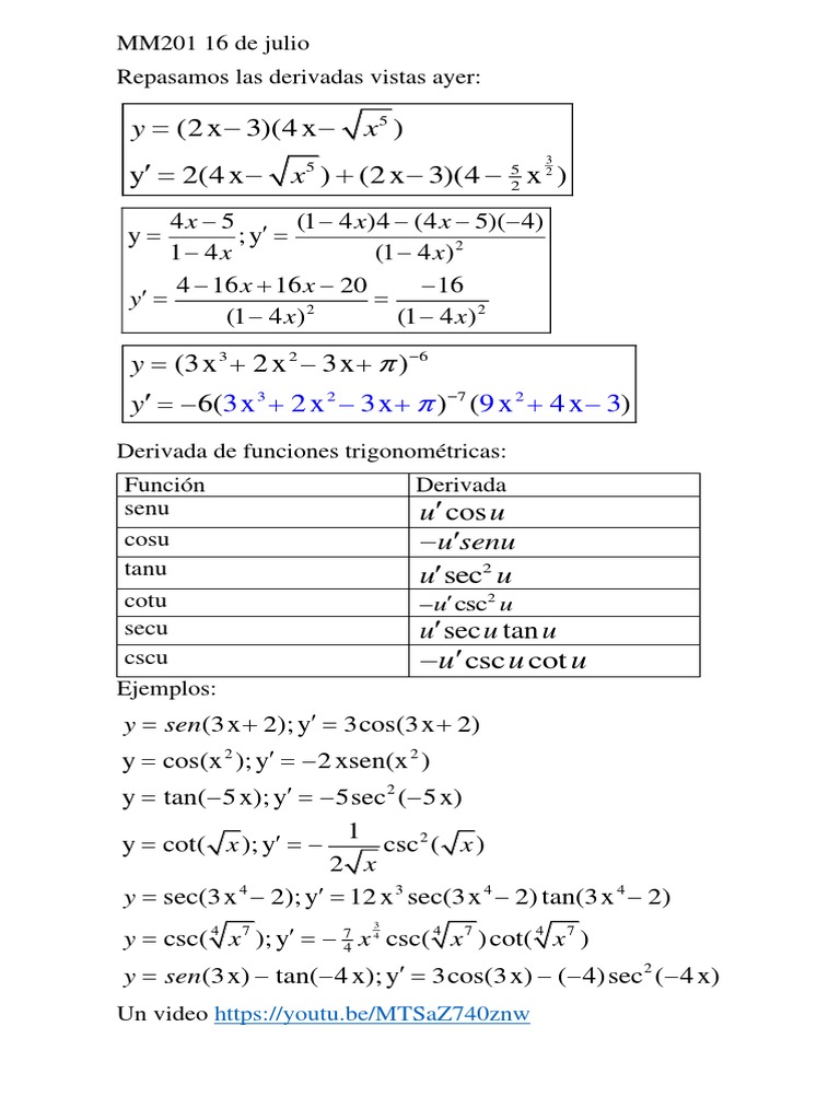 MM201 16 de Julio | PDF