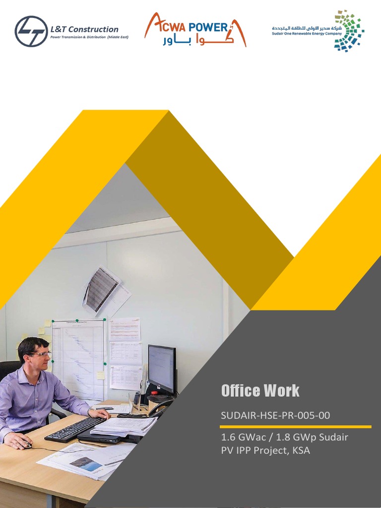 SUDAIR-HSE-PR-005-00-Office Work | PDF | Ventilation (Architecture) | First Aid