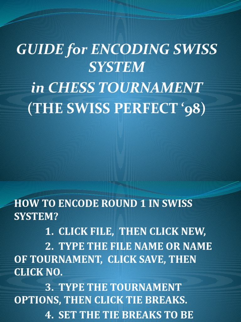 Guide For Swiss Perfect 98 | PDF