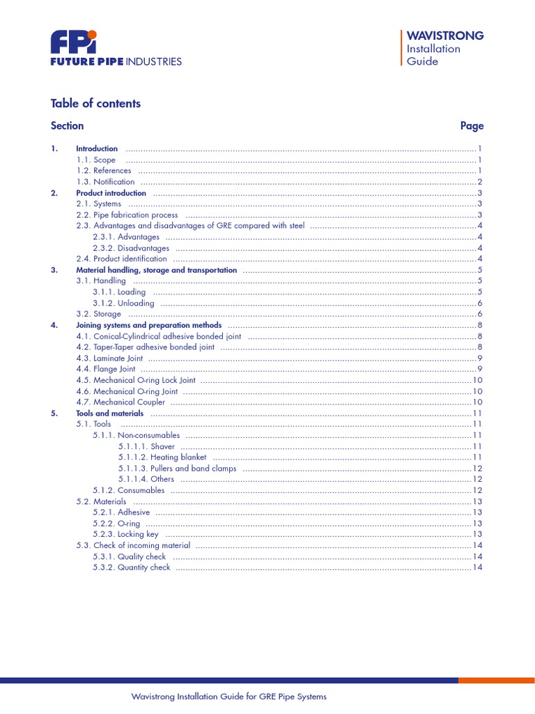 Wavistrong Installation Guide - Part5 | PDF | Pipe (Fluid Conveyance) | Adhesive