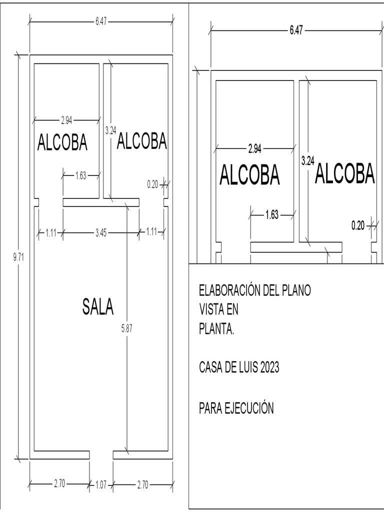 Ejemplo de Plano Luis 2 | PDF