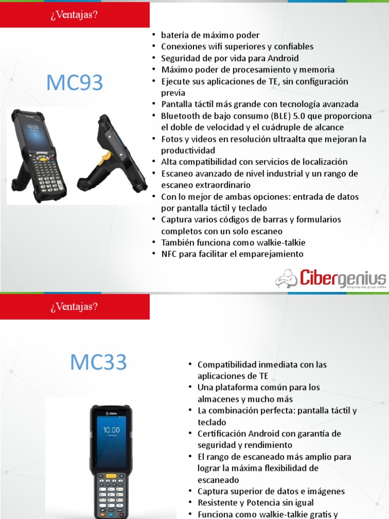 MC93 vs MC33.. | PDF | Pantalla táctil | Informática