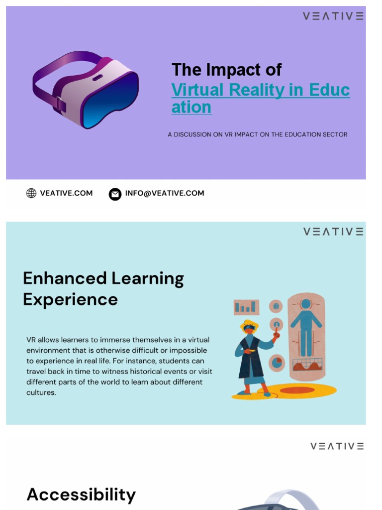 The Impact of Virtual Reality in Education | PDF