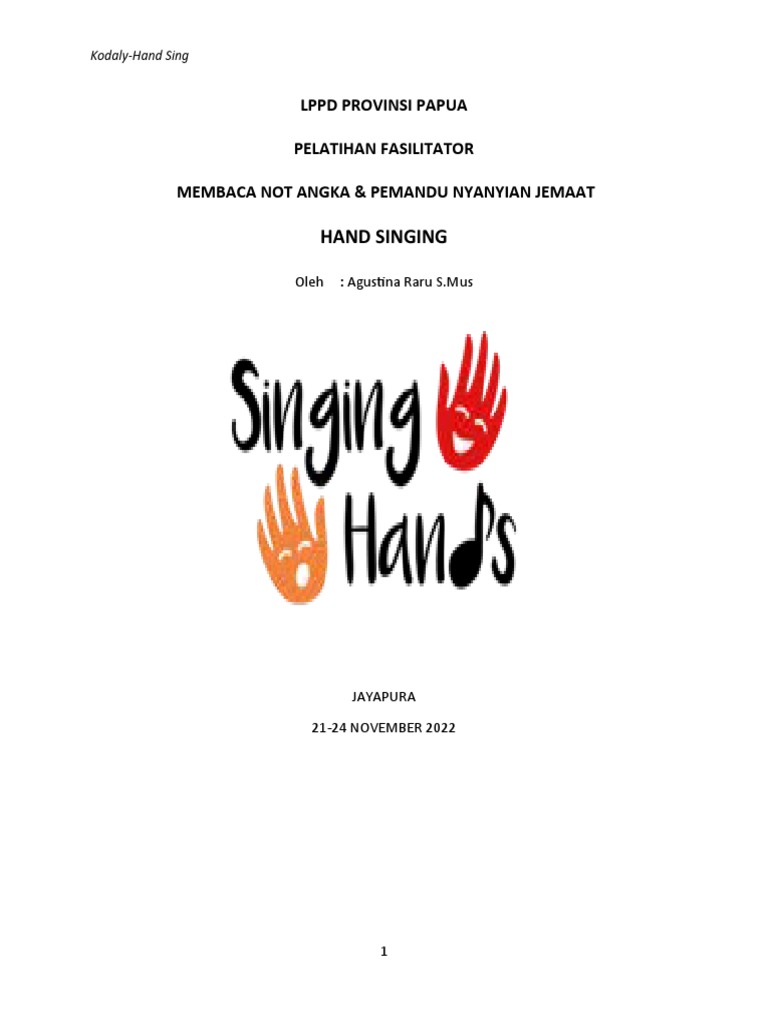 Metode Hand Singing Kodaly untuk Musik | PDF | Seni & Disiplin Bahasa