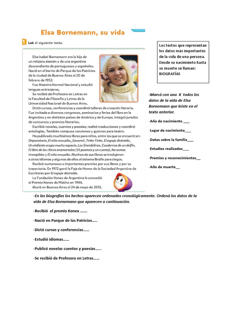 Biografia Elsa Borneman | PDF