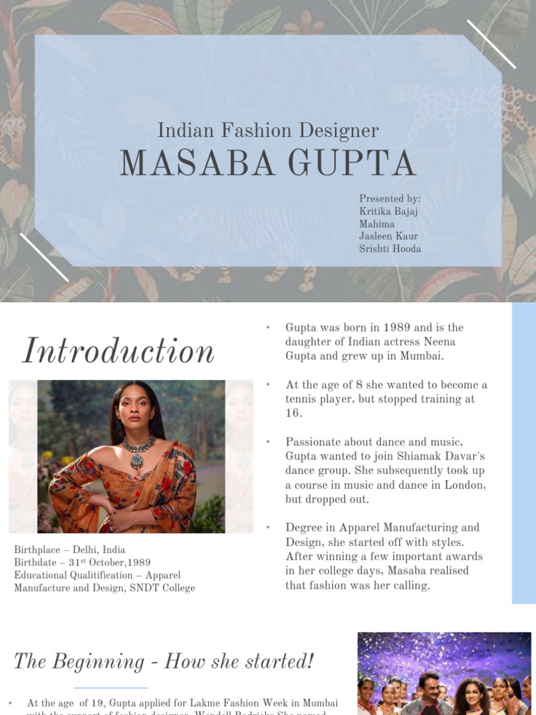 Masaba Gupta: An Exploration of an Iconic Indian Fashion Designer's ...