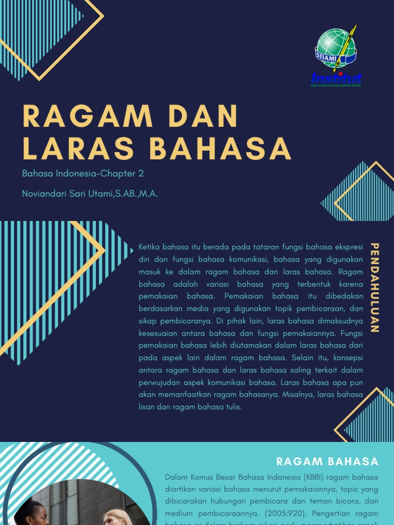 Bahasa Indonesia - Chapter 2 - Ragam Dan Laras Bahasa | PDF