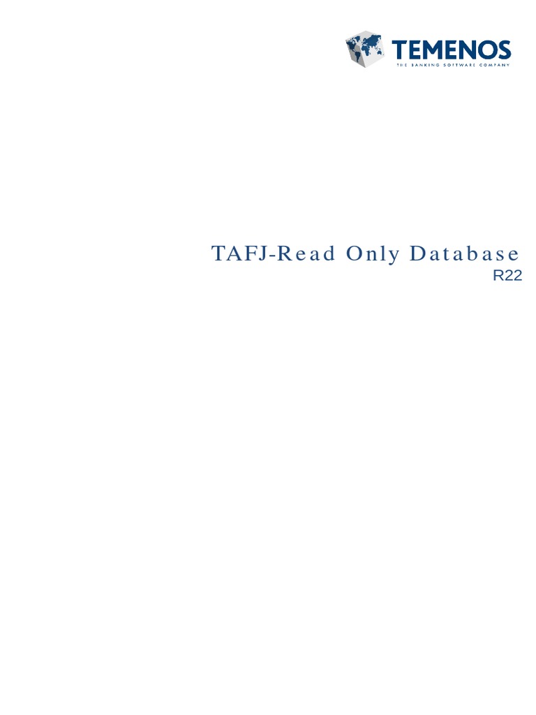 TAFJ-Read Only Database | PDF | Databases | Postgre Sql