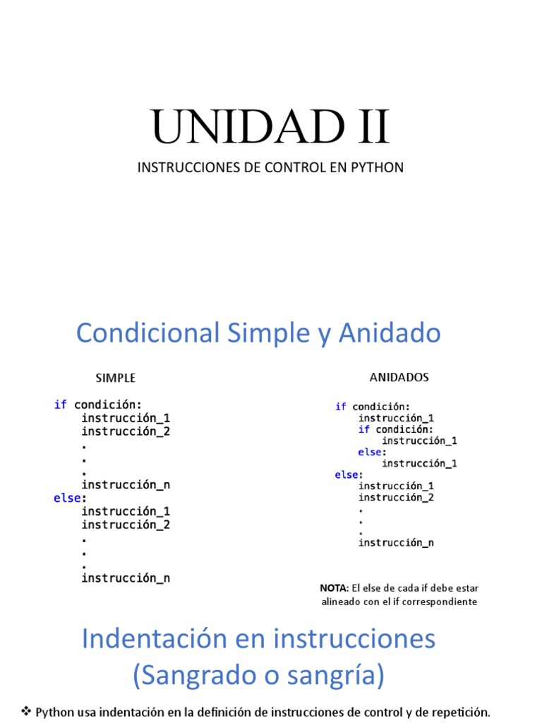 5instrucciones Pyhton | PDF | Python (lenguaje de programación) | Programación de computadoras