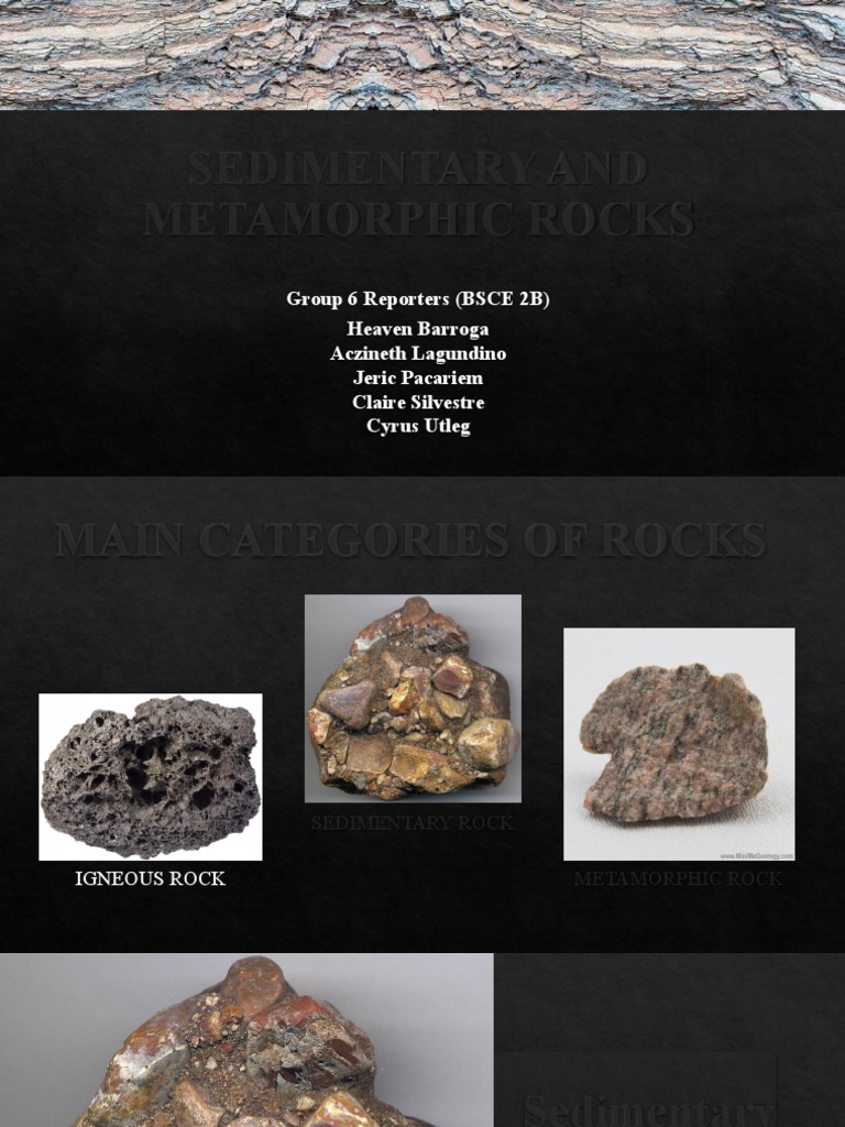 Sedimentary and Metamorphic Rocks | PDF