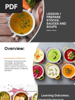 Ppt. Tle 10 Preparing Stocks Sauces and Soups | PDF | Soup | Stock (Food)