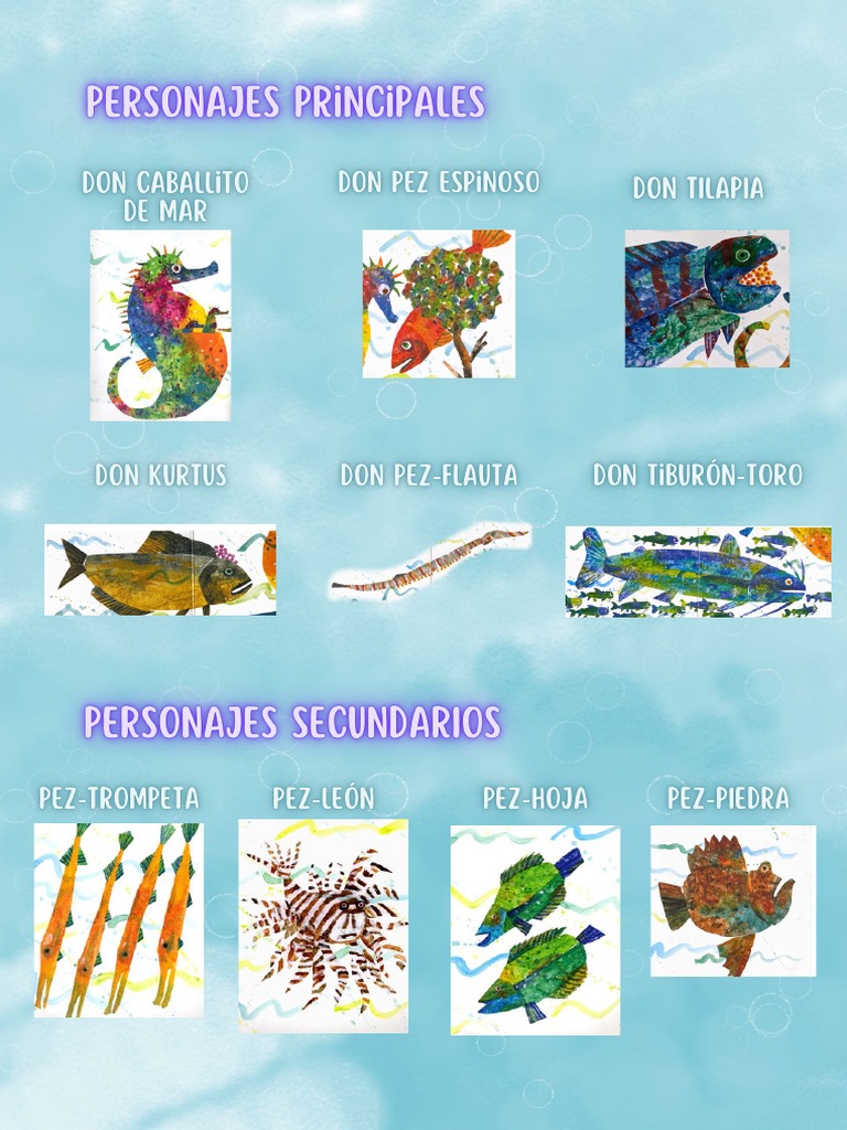 Personajes Libro Don Caballito de Mar | PDF