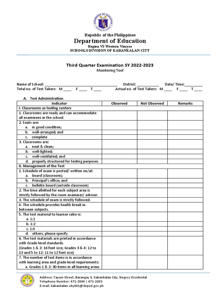 Monitoring-Tool-Exam | PDF