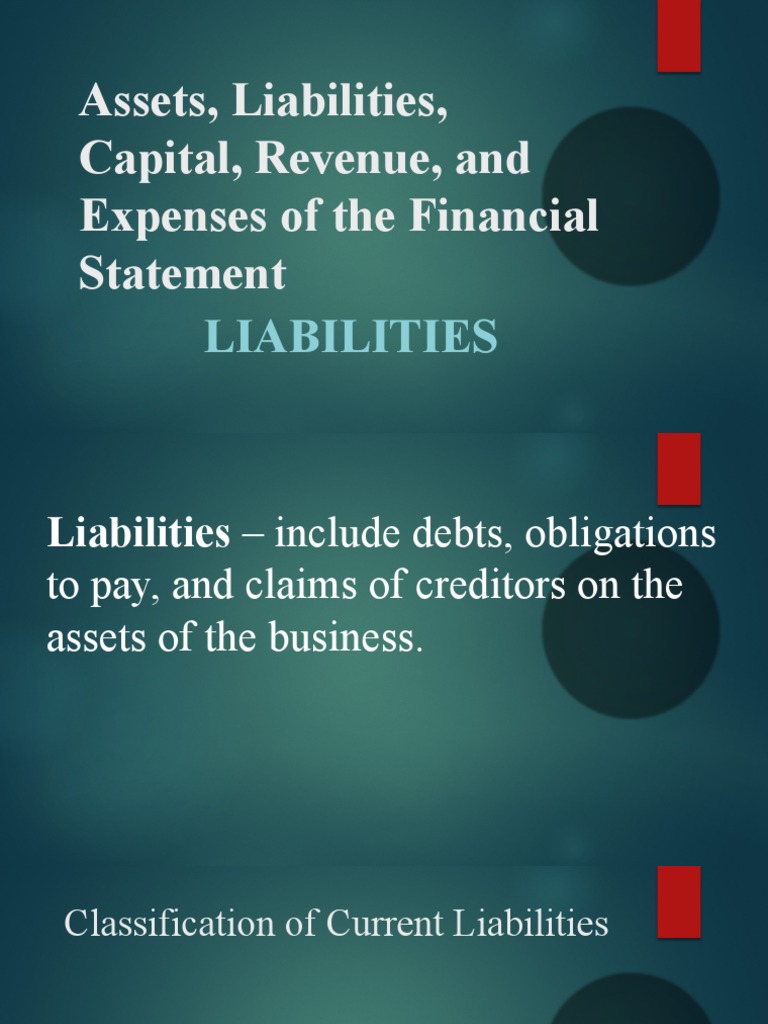LIABILITIES | PDF | Finance & Money Management