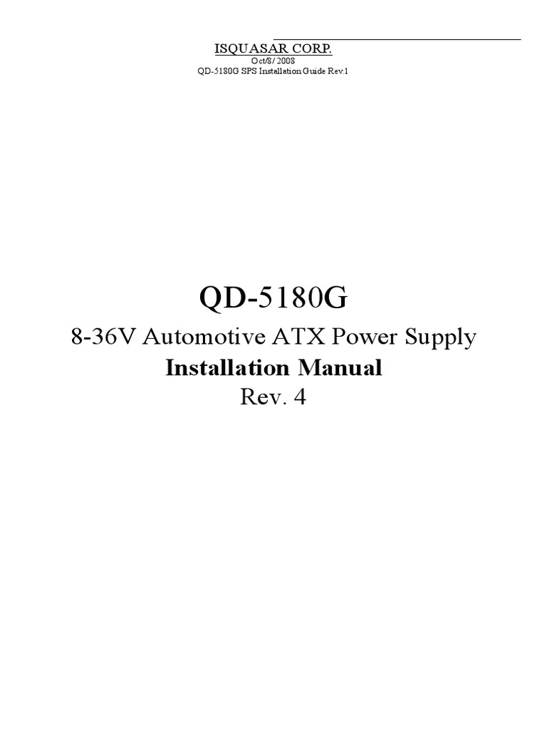 QD-5180G Manual Rev4-中文版1031 | PDF