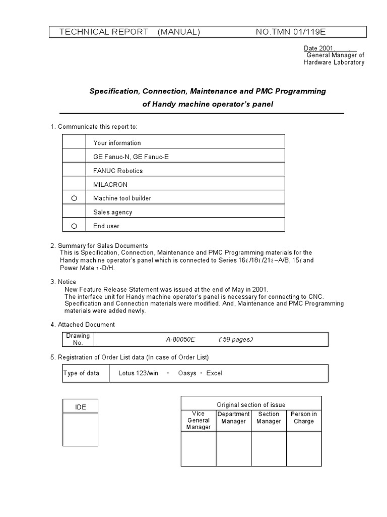 HMOP | PDF | Switch | Numerical Control