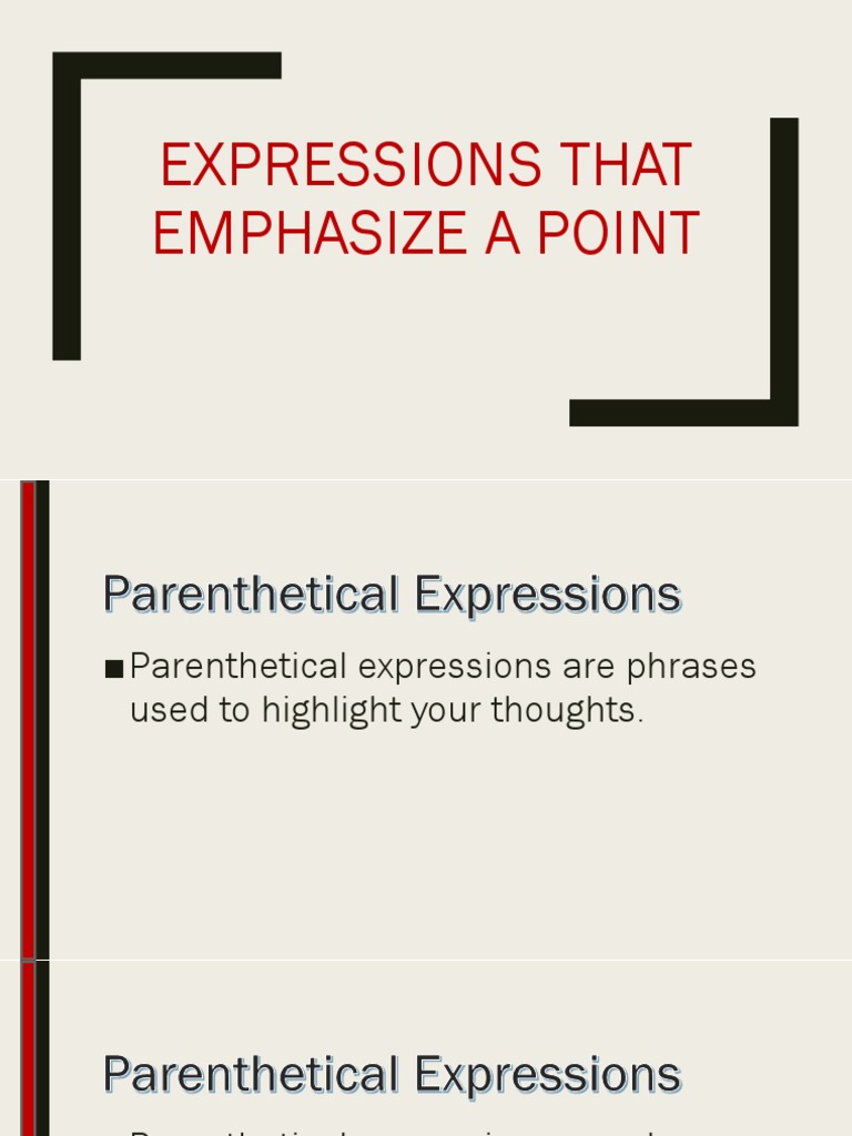 Emphasize A Point | PDF | Cognition | Psychology