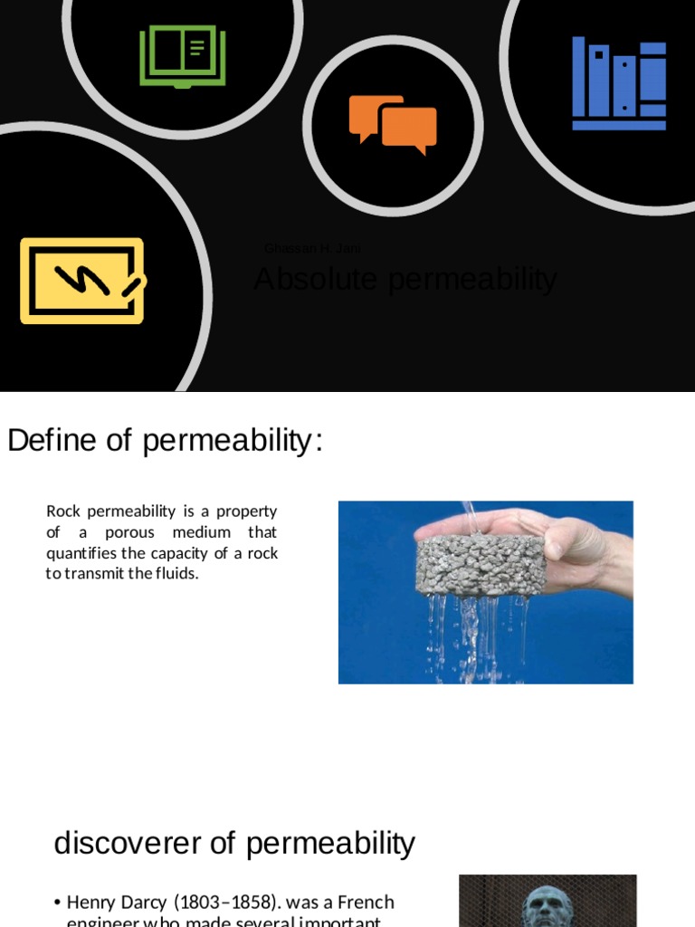 Absolute Permeability: Ghassan H. Jani | PDF | Permeability (Earth ...