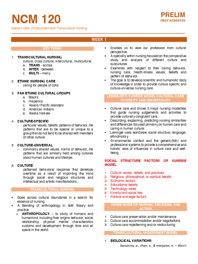 Prelim: Week 1 | PDF | Communication | Behavior