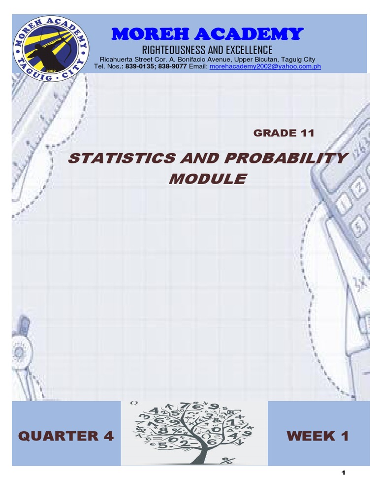 Moreh Academy: Statistics and Probability | PDF | Estimator | Confidence Interval