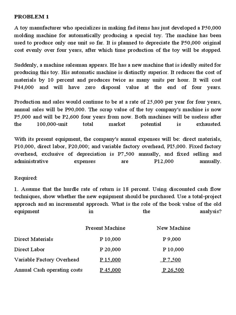 PROBLEM 1 Sweeedz 1 | PDF | Net Present Value | Present Value