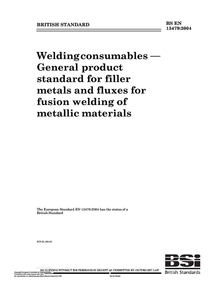 British Standard British Standard Bs en Bs en 13479:2004 13479:2004 | PDF