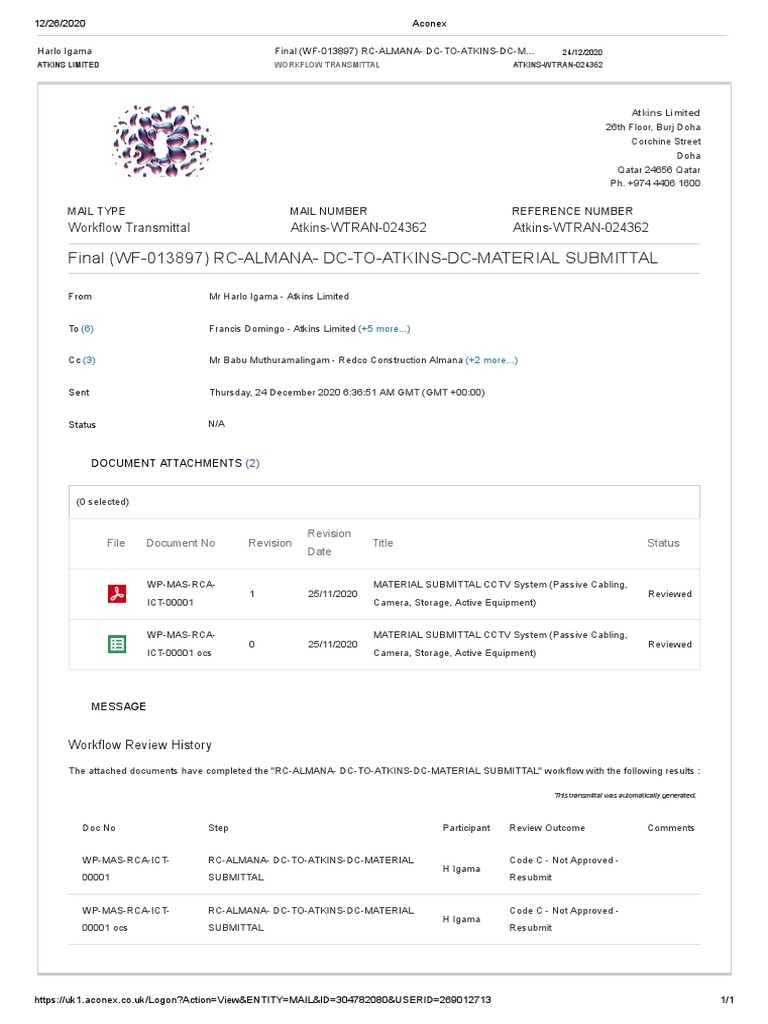 Aconex 1 | PDF | Computing