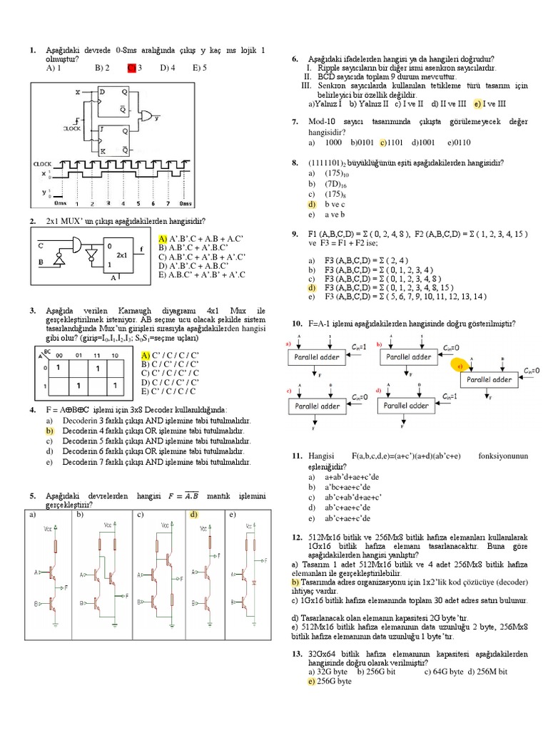 Calisma Sorulari - Guncel | PDF
