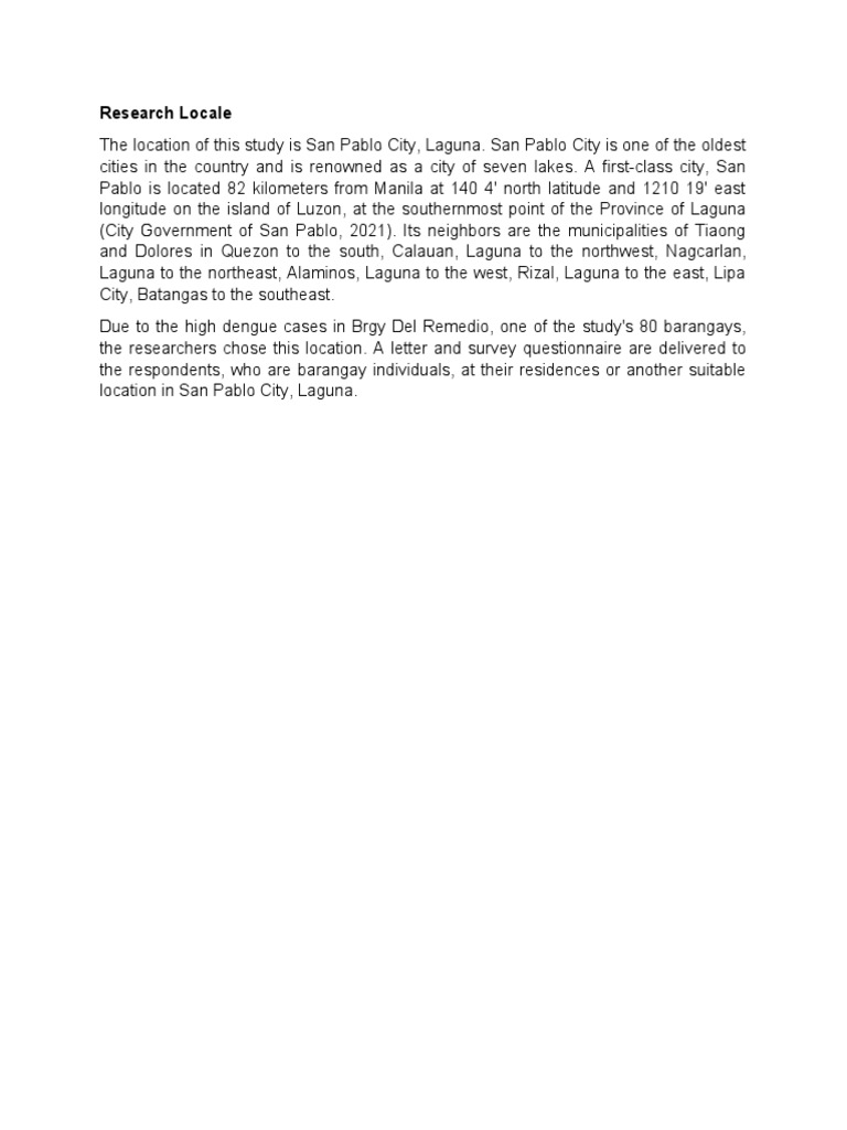 Research Locale | PDF