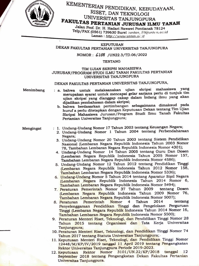 Muhammad Rizky Abdili - SK Penguji | PDF