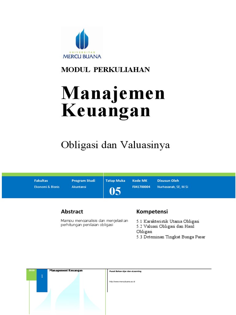 Modul Manajemen Keuangan (TM5) | PDF