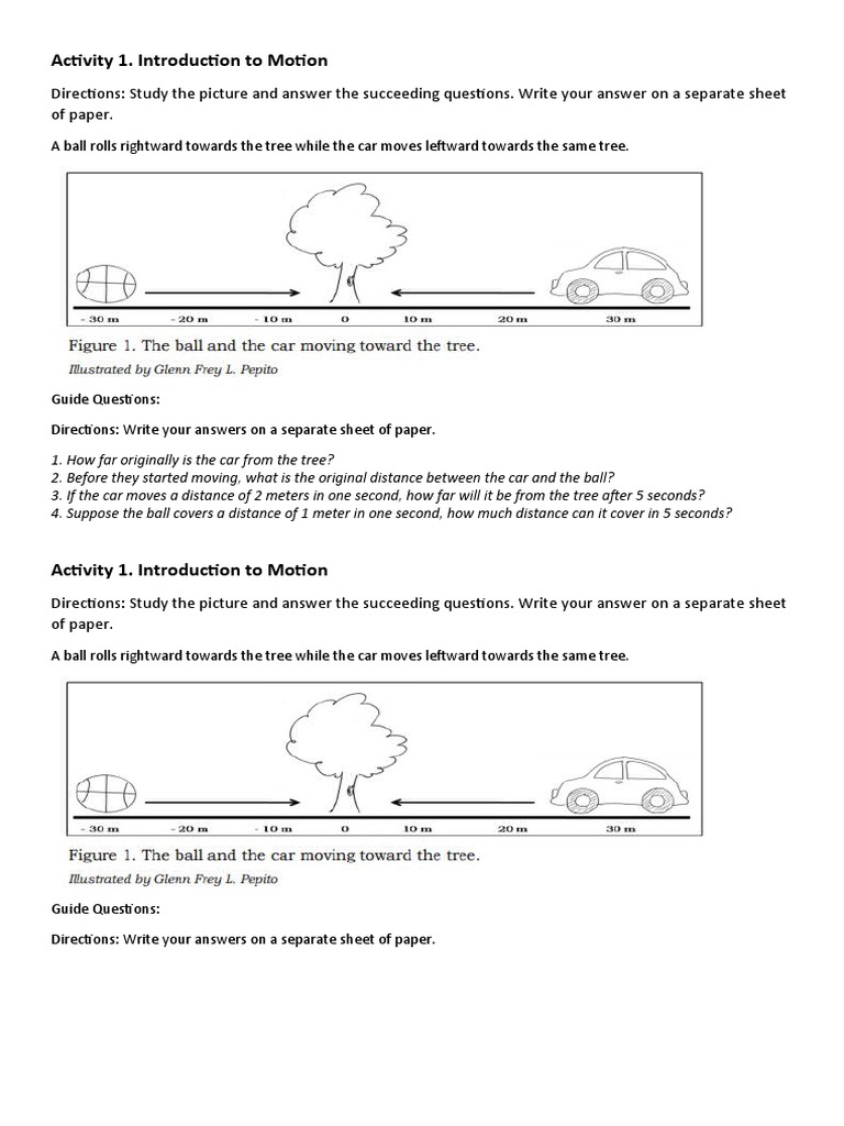 Activity 1 Motion | PDF