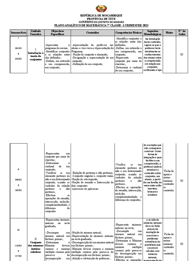 Matematica 7 Classe | PDF