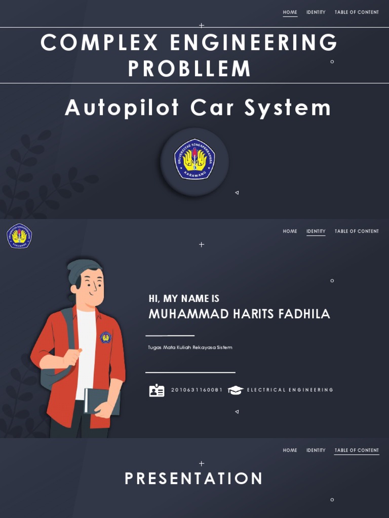 Complex Engineering Probllem Autopilot Car System: Jhon Doe | PDF ...